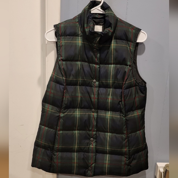 J. Jill | Jackets & Coats | J Jill Down Puffer Plaid Vest | Poshmark